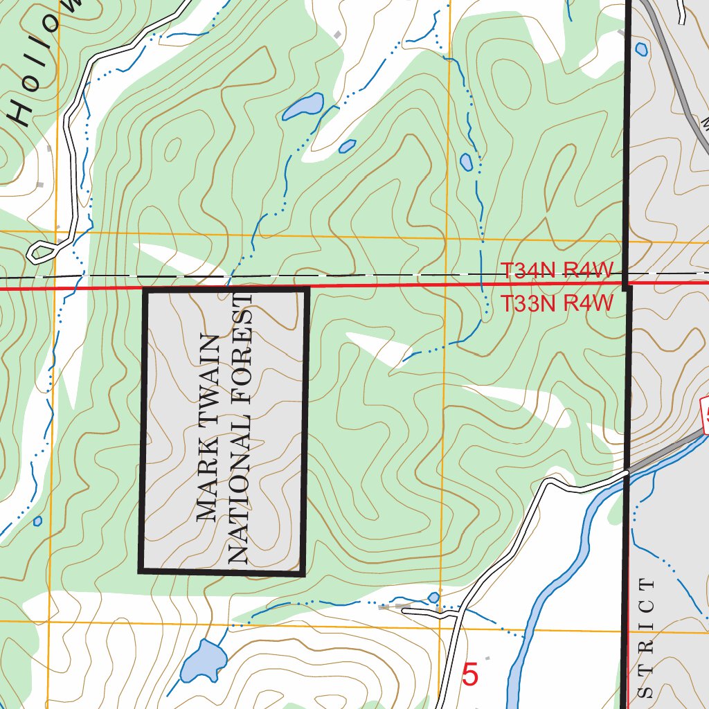 Doss, MO FSTopo Map by US Forest Service - Topo | Avenza Maps