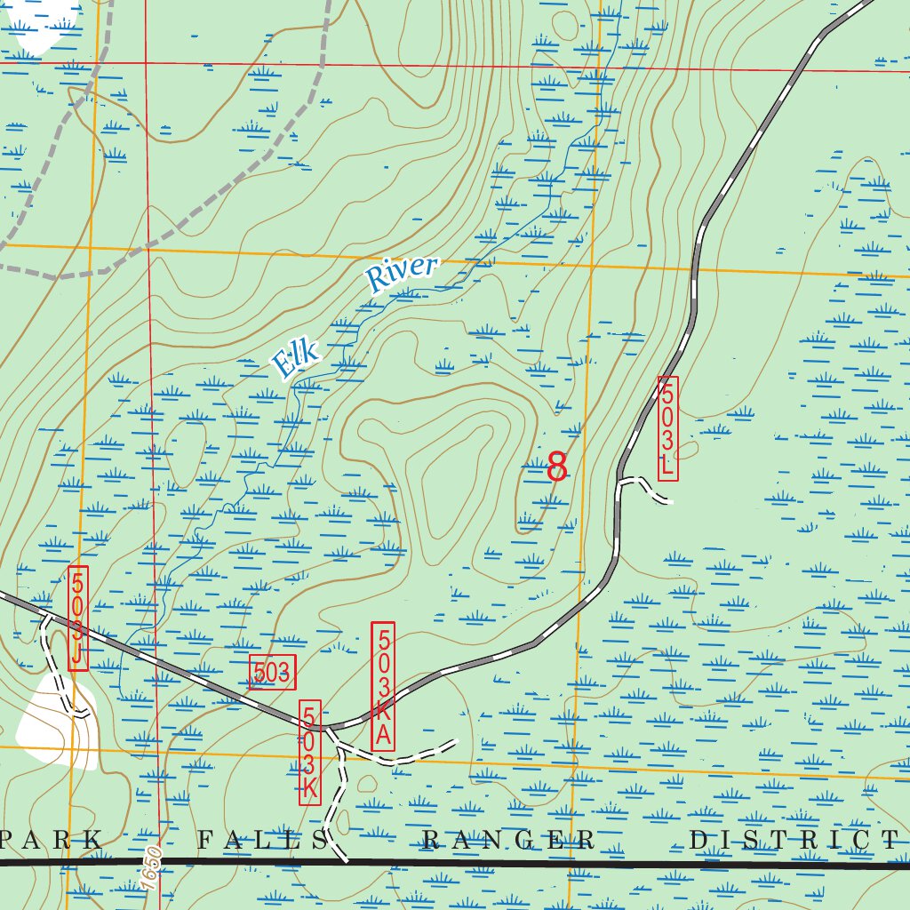 Dover, WI FSTopo Map by US Forest Service - Topo | Avenza Maps