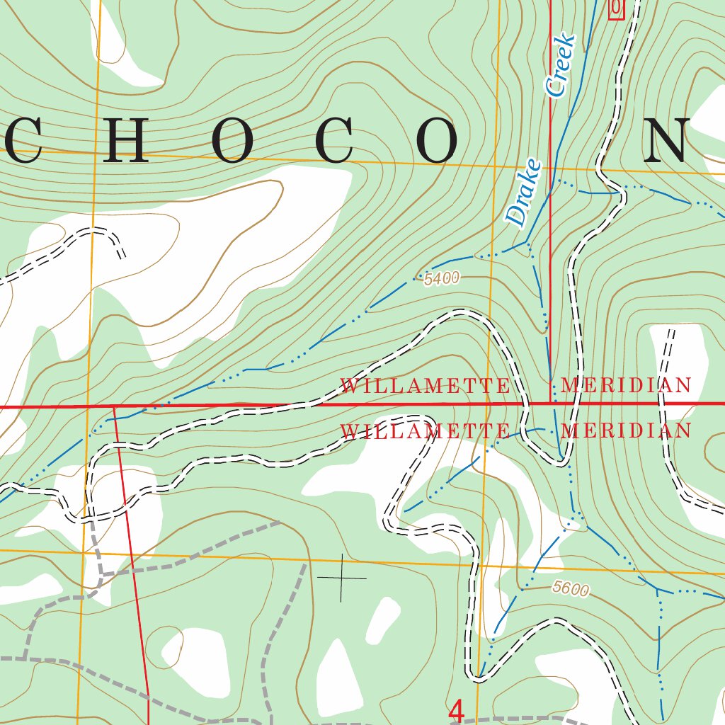 Drake Butte, OR FSTopo Map by US Forest Service - Topo | Avenza Maps