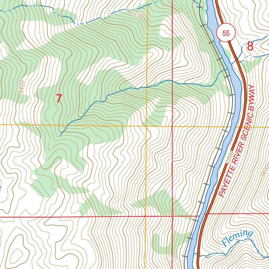 Dry Buck Valley, ID FSTopo Map by US Forest Service - Topo | Avenza Maps