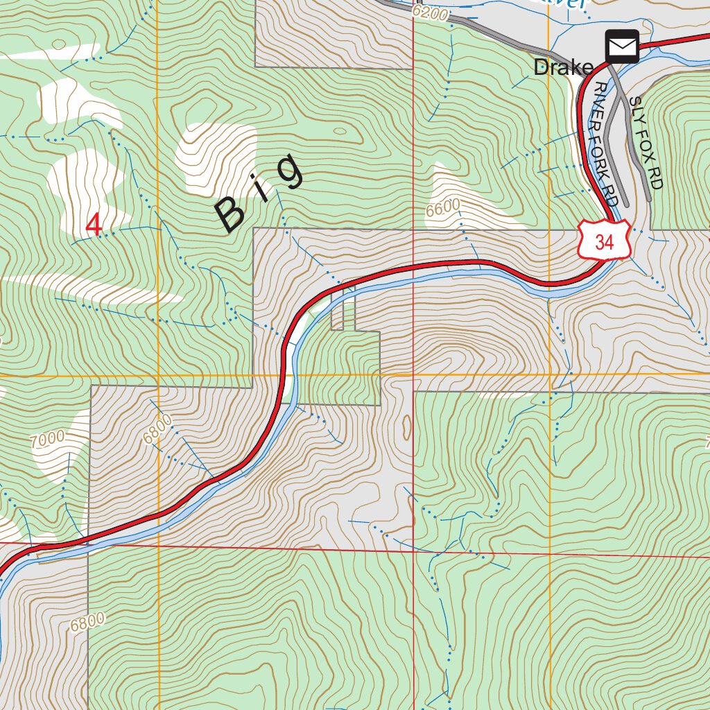 Drake, CO FSTopo Map by US Forest Service - Topo | Avenza Maps