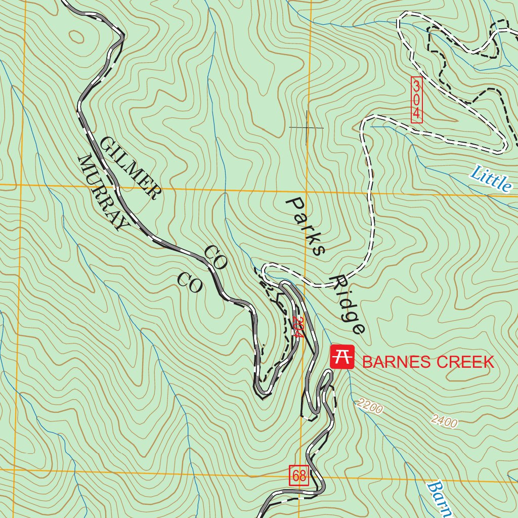 Dyer Gap, GA FSTopo Map by US Forest Service - Topo | Avenza Maps