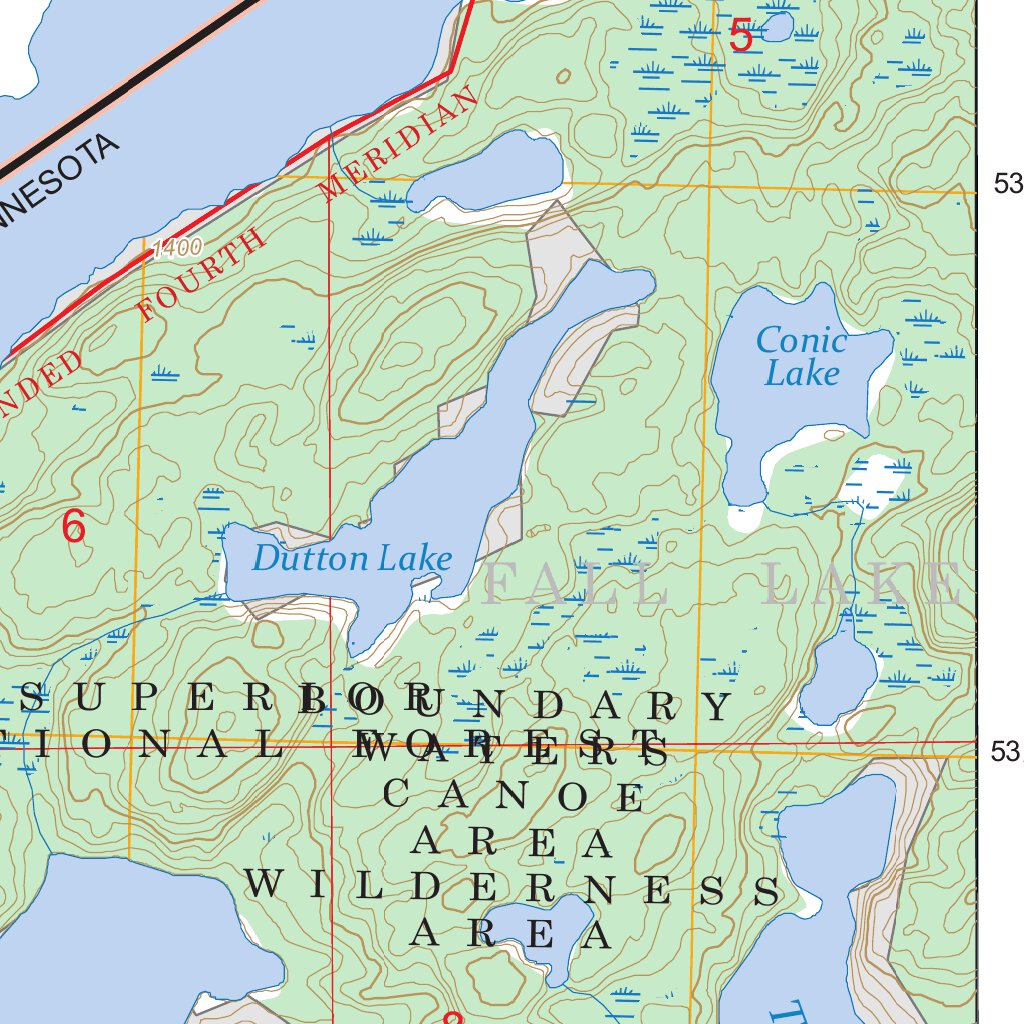 Dutton Lake, MN-ON FSTopo Map by US Forest Service - Topo | Avenza Maps