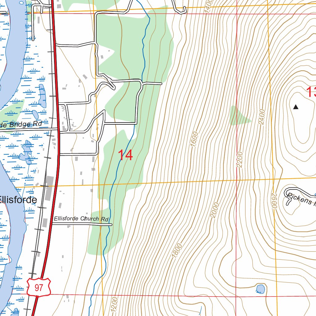 Ellisforde, WA FSTopo Map by US Forest Service - Topo | Avenza Maps