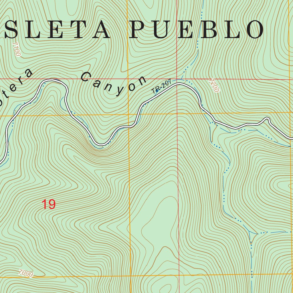 Escabosa, NM FSTopo Map by US Forest Service - Topo | Avenza Maps