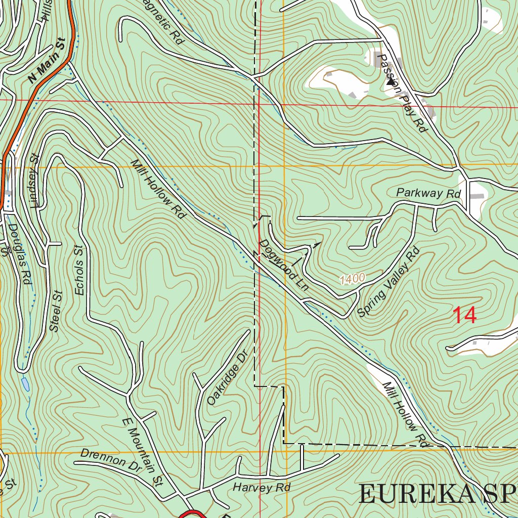 Eureka Springs, AR-MO FSTopo Map by US Forest Service - Topo | Avenza Maps