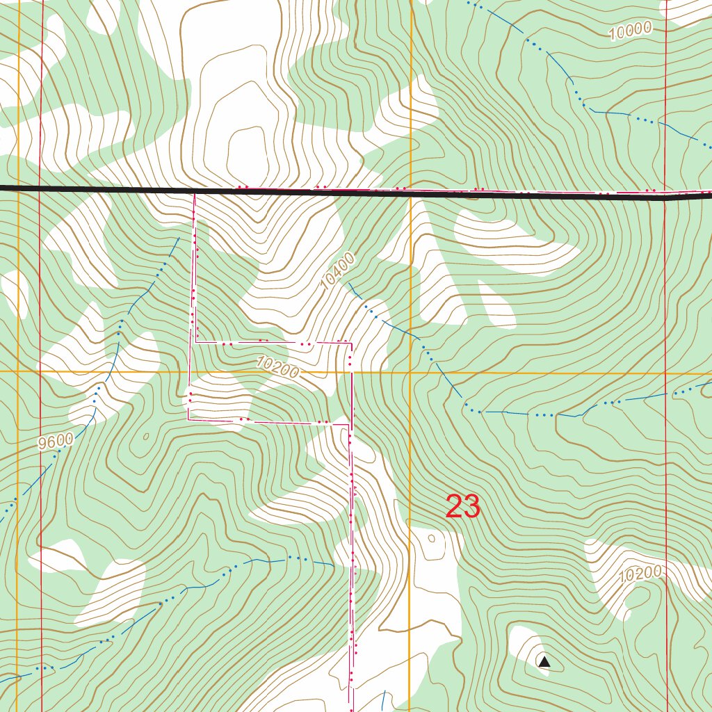 Farm Creek Peak, UT FSTopo Map by US Forest Service - Topo | Avenza Maps