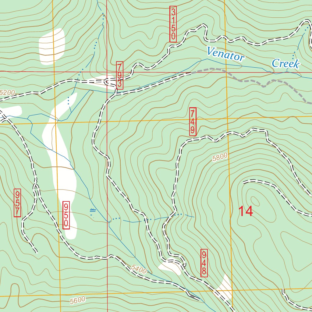 Five Hundred Flat, OR FSTopo Map by US Forest Service - Topo | Avenza Maps
