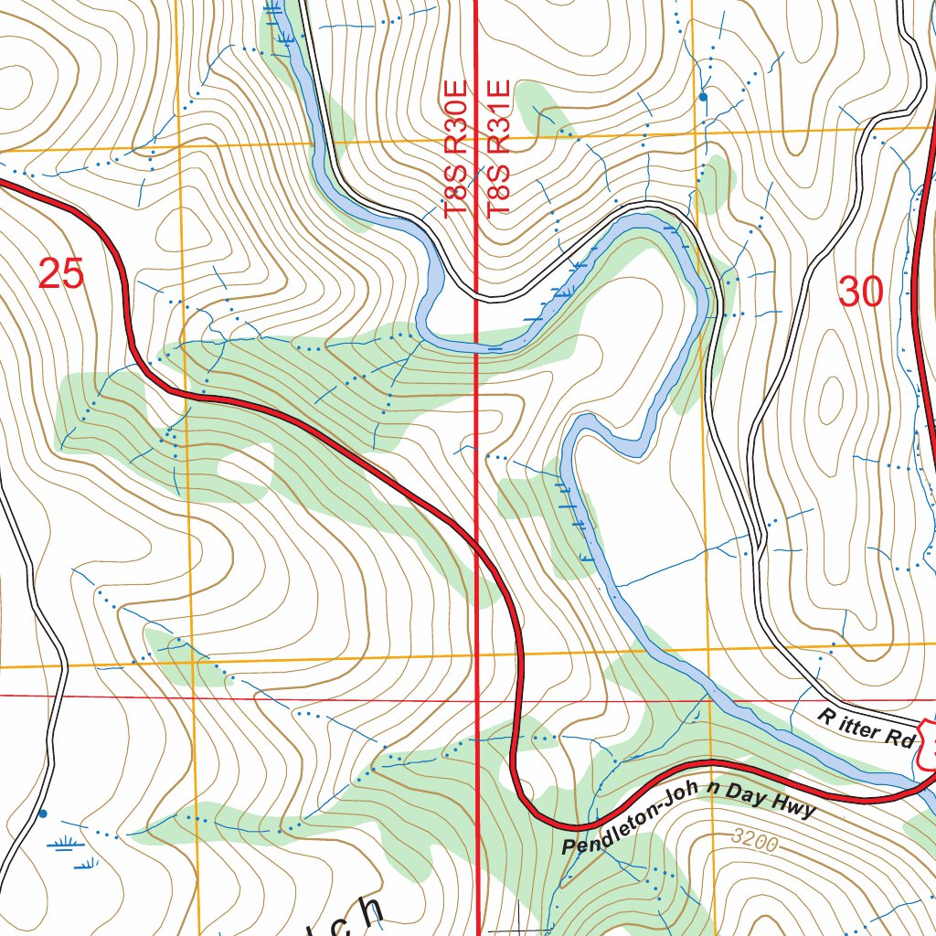 Flowers Gulch, OR FSTopo Map by US Forest Service - Topo | Avenza Maps