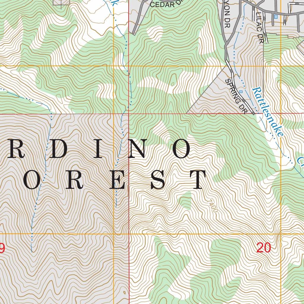 Forest Falls, CA FSTopo Map by US Forest Service - Topo | Avenza Maps