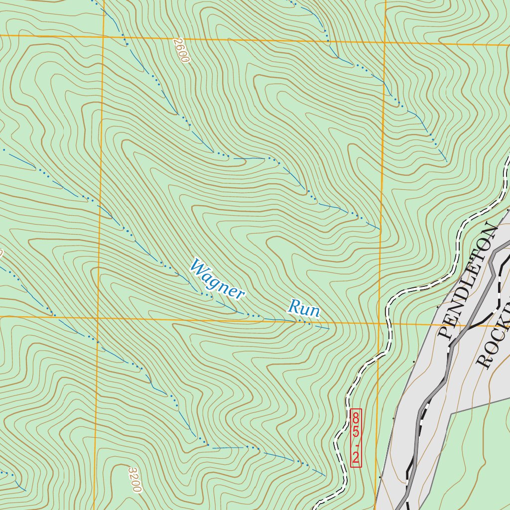 Fort Seybert, WV-VA FSTopo Map by US Forest Service - Topo | Avenza Maps