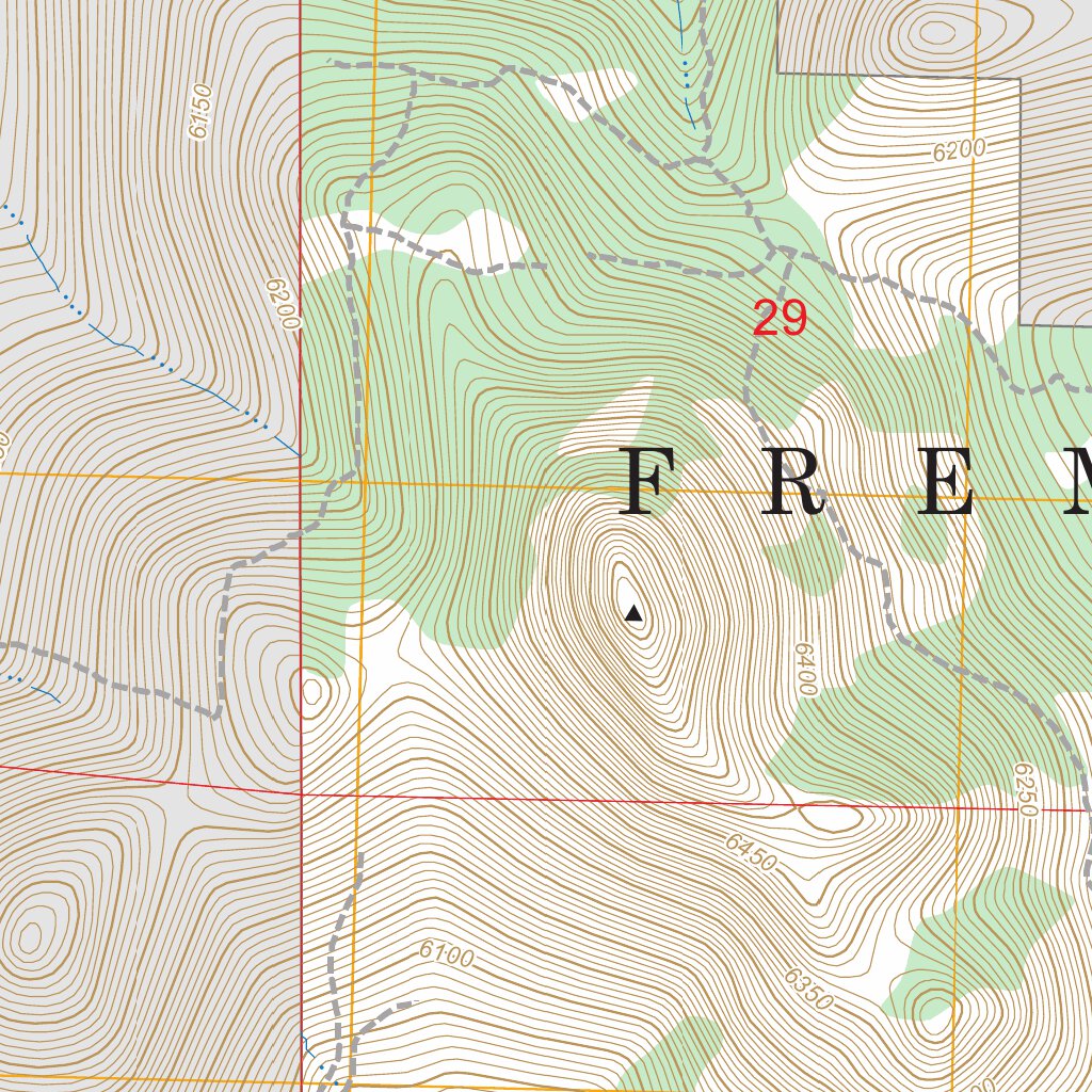 Foster Butte, OR FSTopo Map by US Forest Service - Topo | Avenza Maps