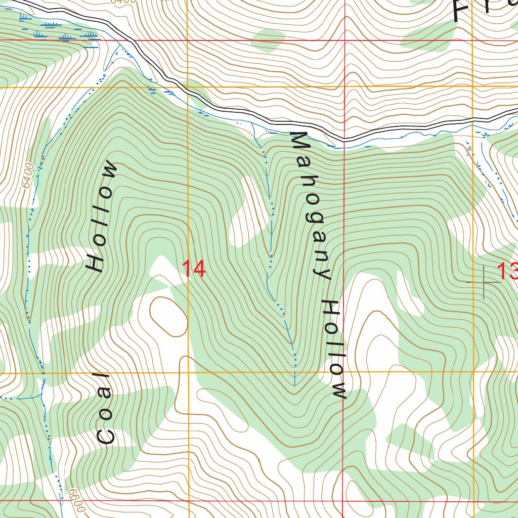 Francis Canyon, UT FSTopo Map by US Forest Service - Topo | Avenza Maps