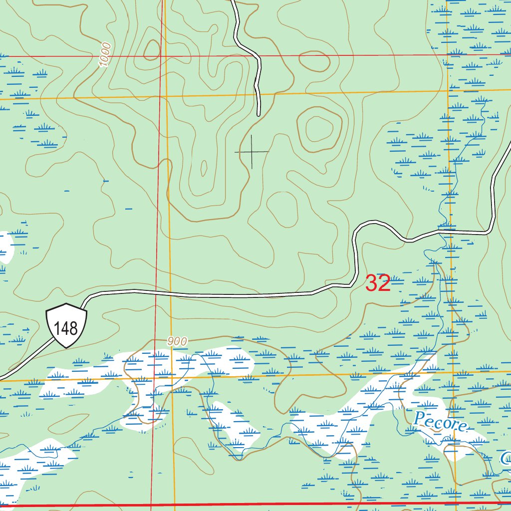Fredenberg Lake, WI FSTopo Map by US Forest Service - Topo | Avenza Maps