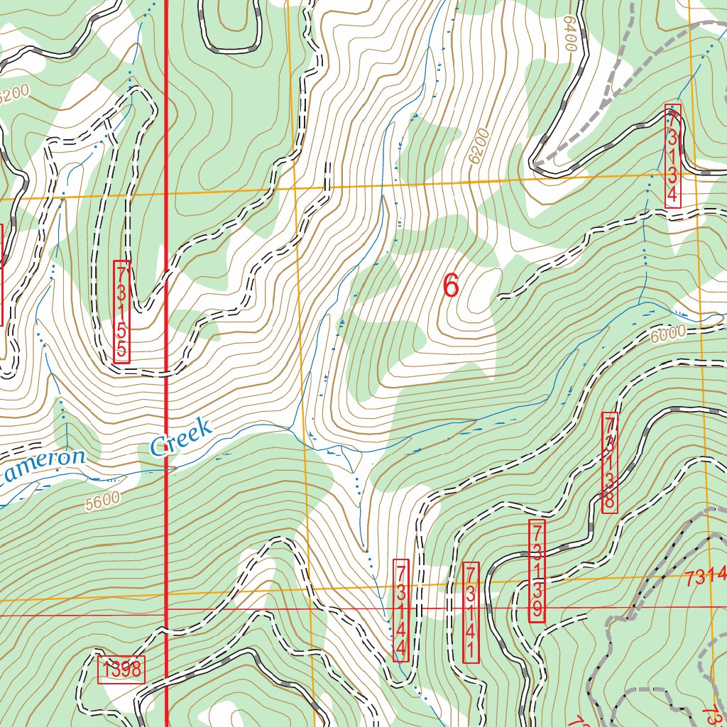 French Basin, MT FSTopo Map by US Forest Service - Topo | Avenza Maps