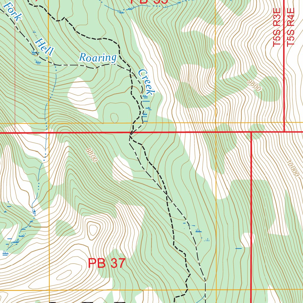 Gallatin Peak, MT FSTopo Map by US Forest Service - Topo | Avenza Maps