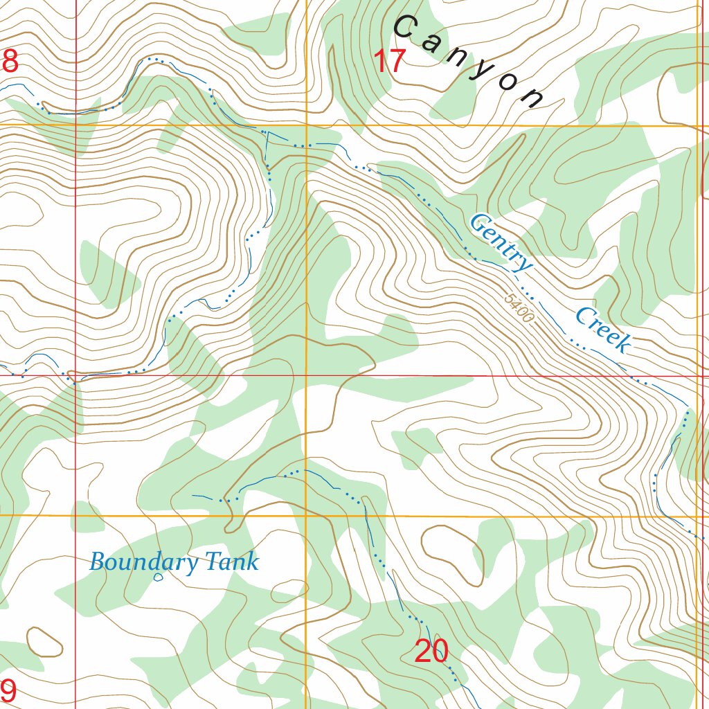 Gentry Mountain, AZ FSTopo Map by US Forest Service - Topo | Avenza Maps