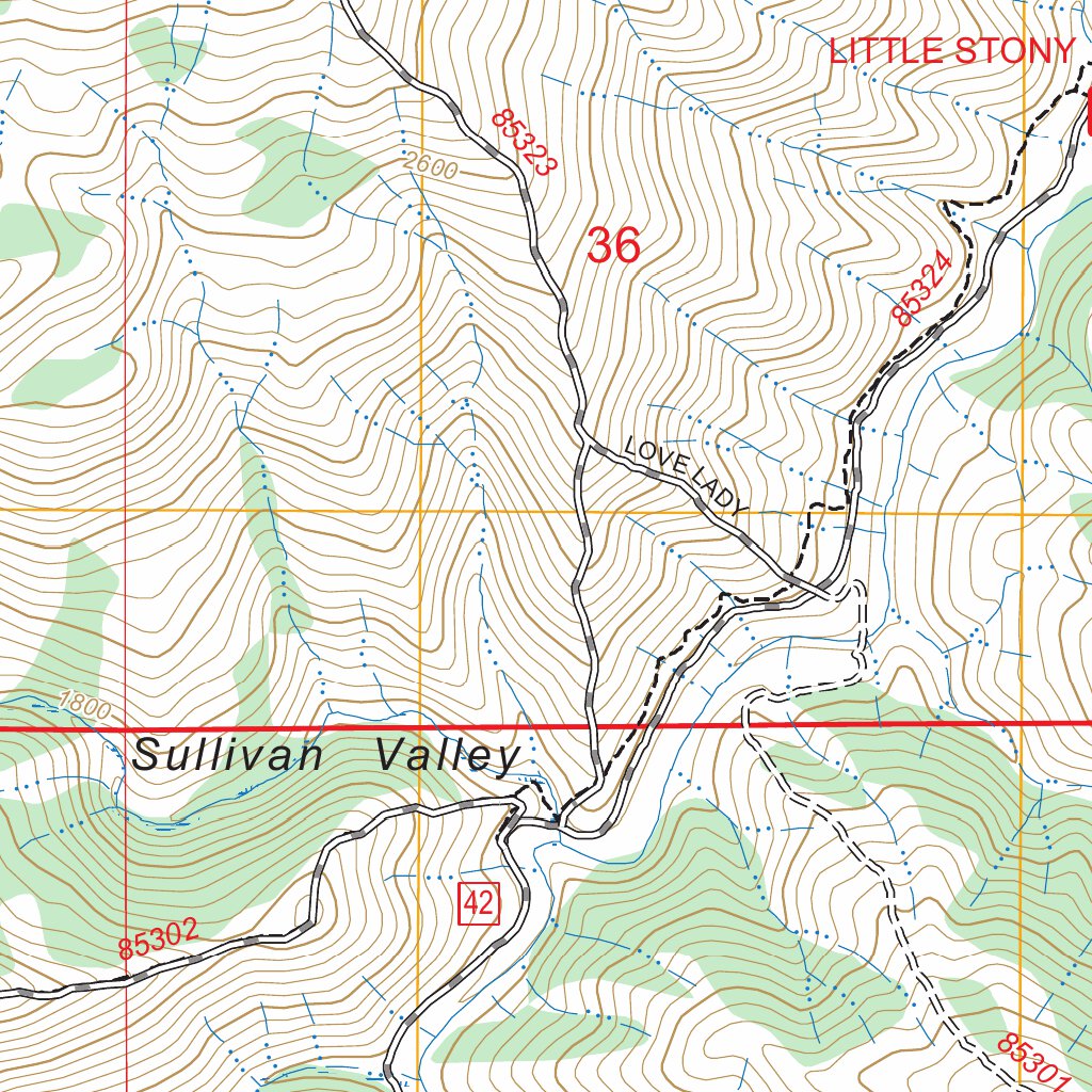Gilmore Peak, CA FSTopo Map by US Forest Service - Topo | Avenza Maps