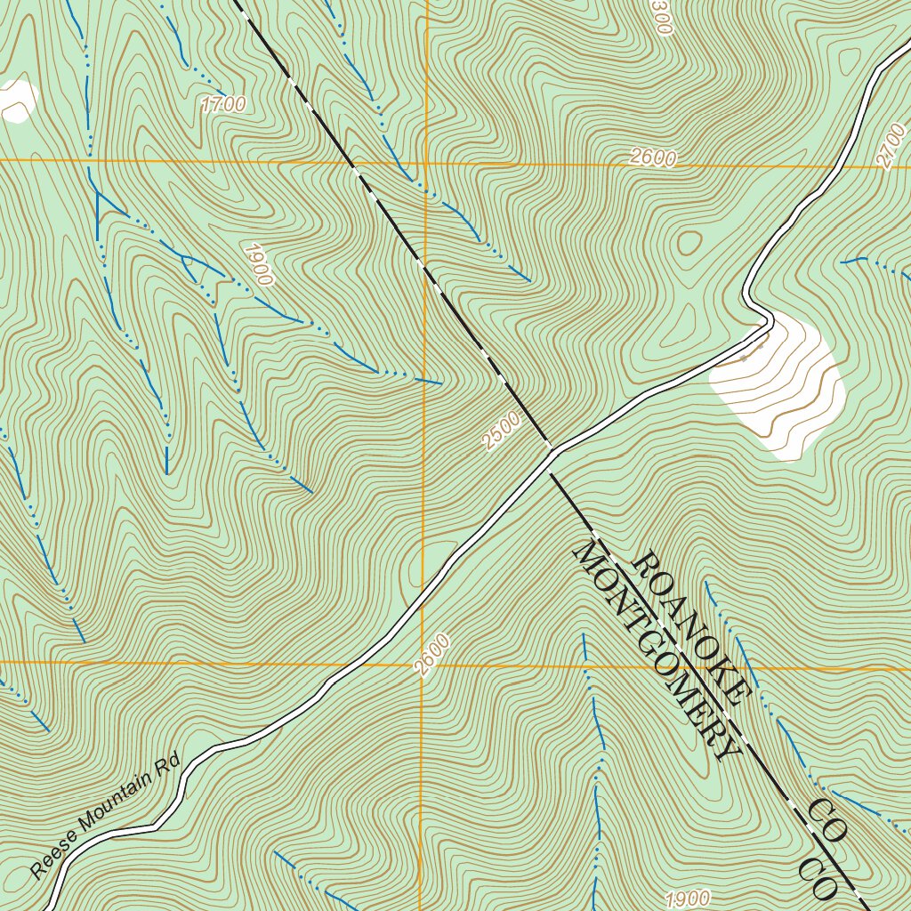 Glenvar, VA FSTopo Map by US Forest Service - Topo | Avenza Maps