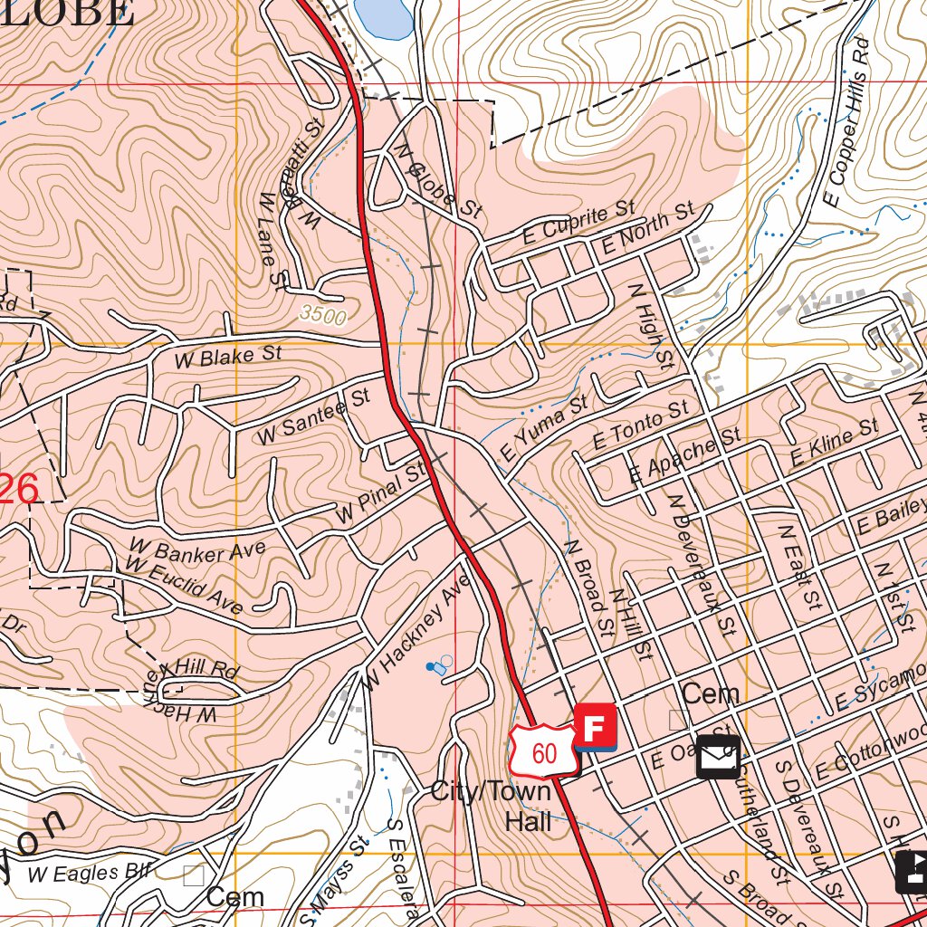 Globe, AZ FSTopo Map by US Forest Service - Topo | Avenza Maps