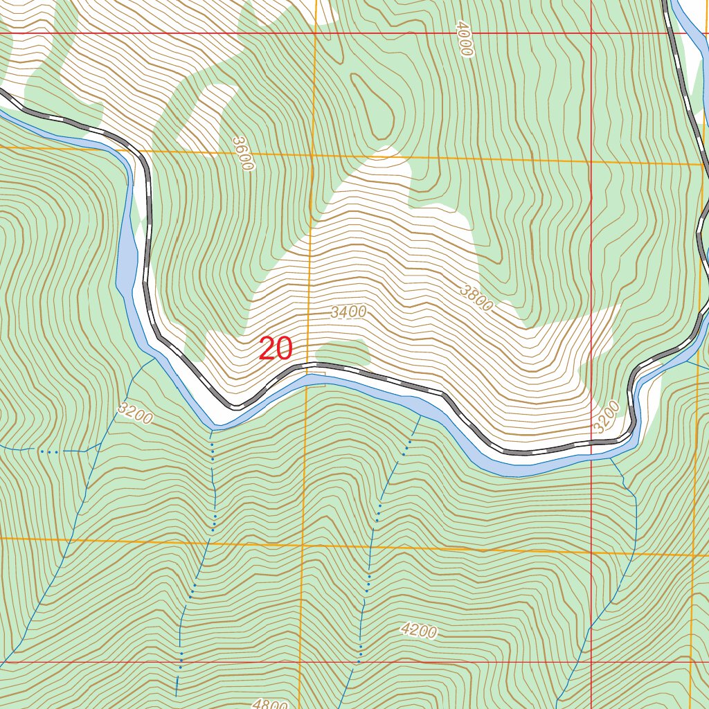 Gorman Hill, ID FSTopo Map by US Forest Service - Topo | Avenza Maps