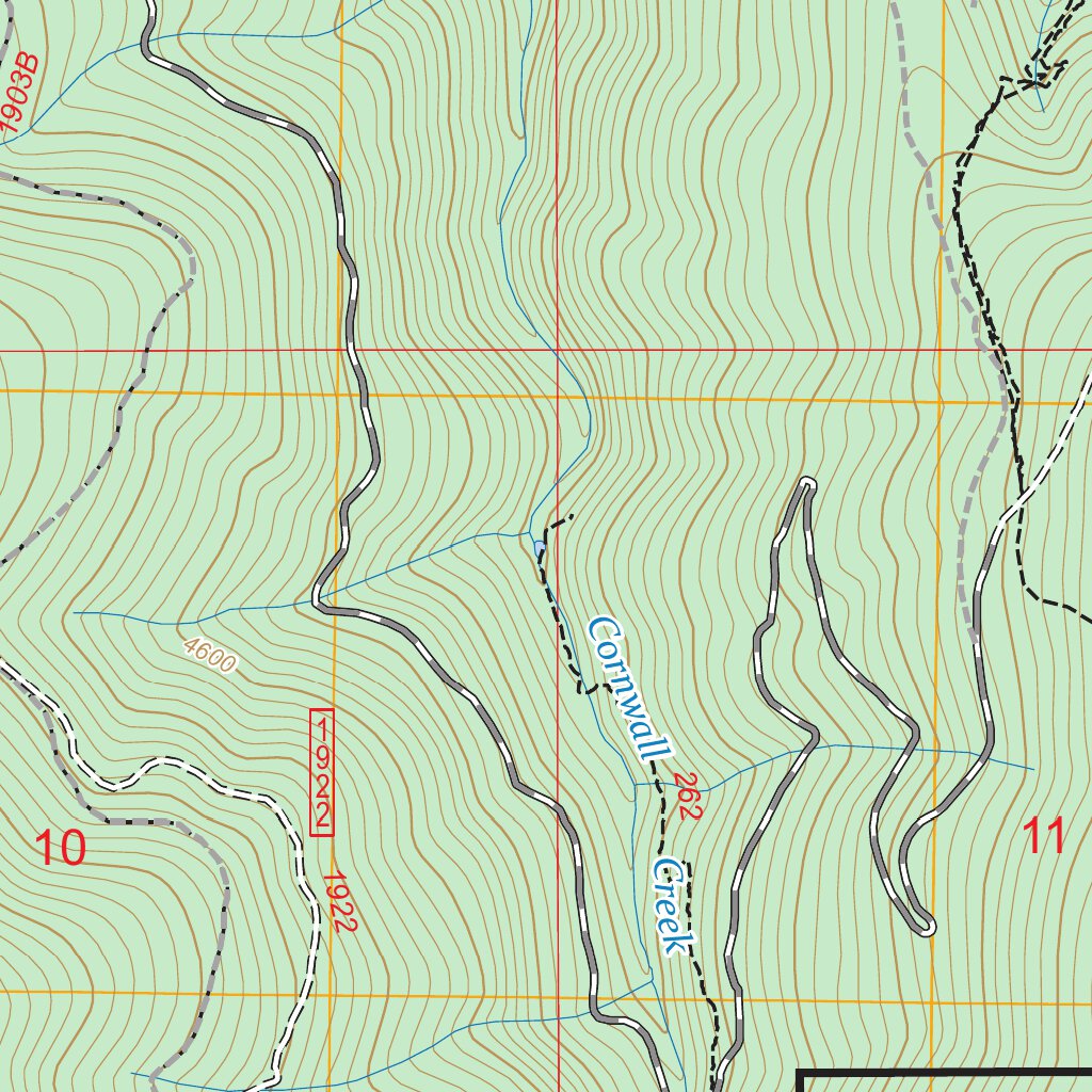 Grandmother Mountain, ID FSTopo Map by US Forest Service - Topo ...