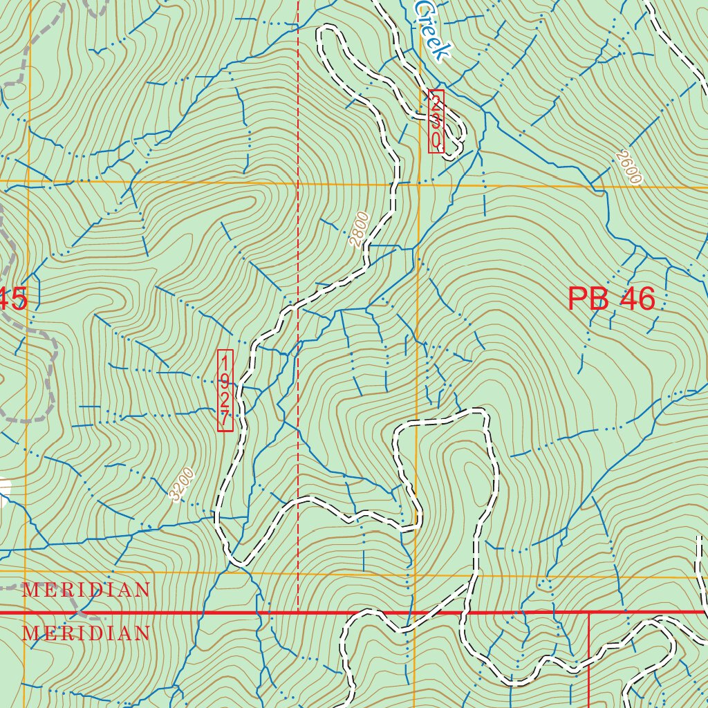Grasshopper Mountain, OR FSTopo Map by US Forest Service - Topo ...