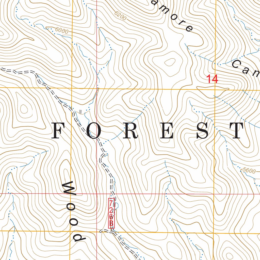 Greasewood Mountain, AZ FSTopo Map by US Forest Service - Topo | Avenza ...