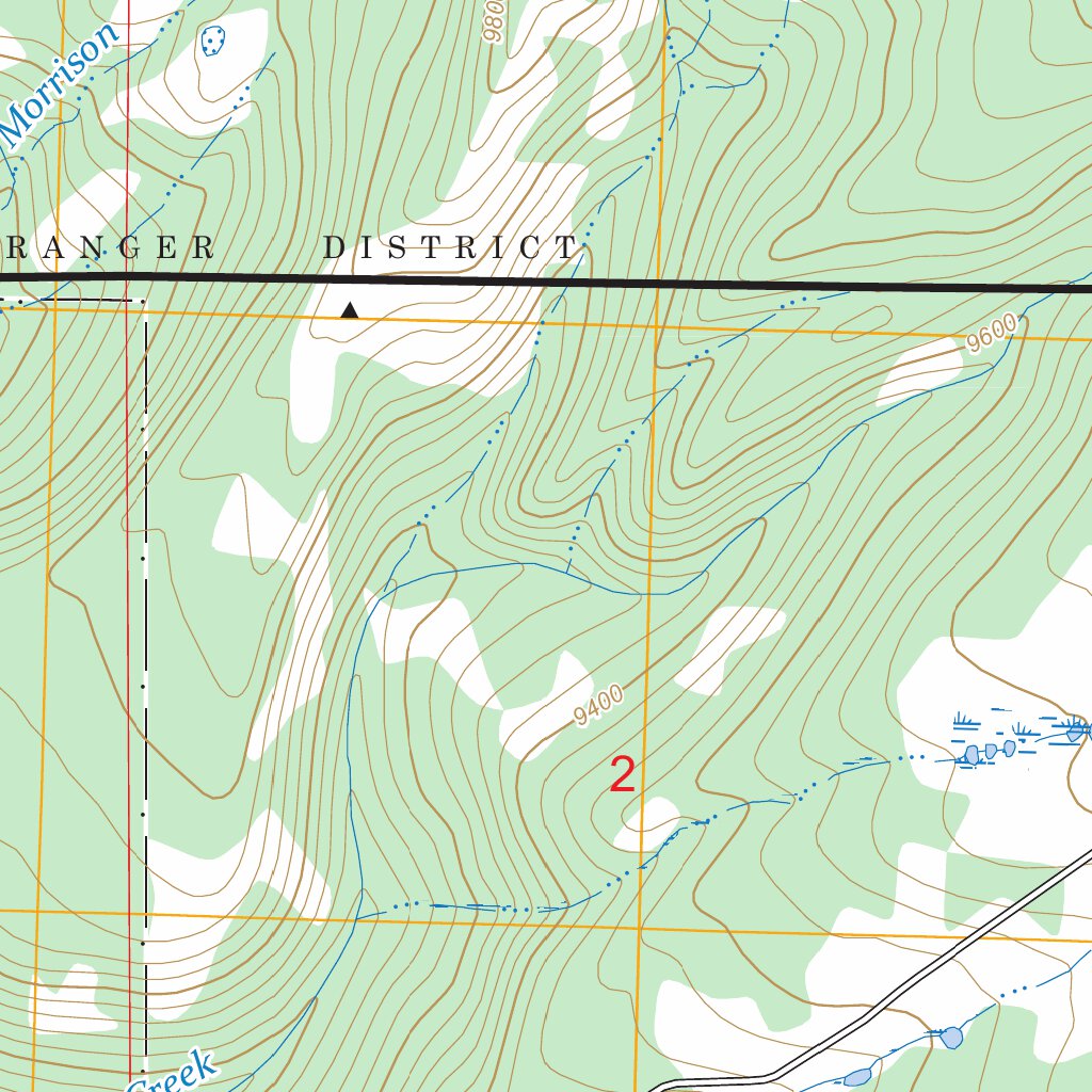 Groundhog Reservoir, CO FSTopo Map by US Forest Service - Topo | Avenza ...