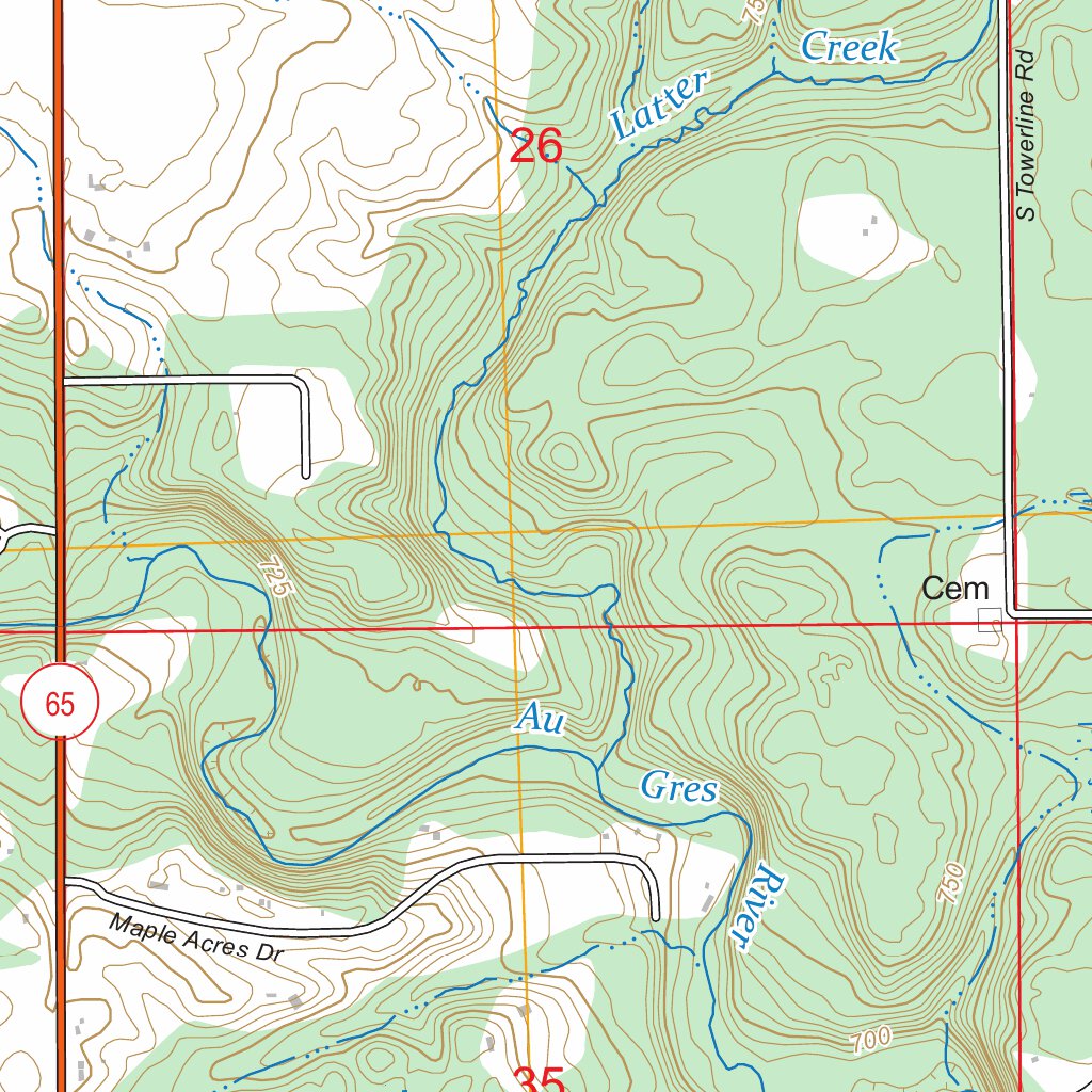 Hale SE, MI FSTopo Map by US Forest Service - Topo | Avenza Maps