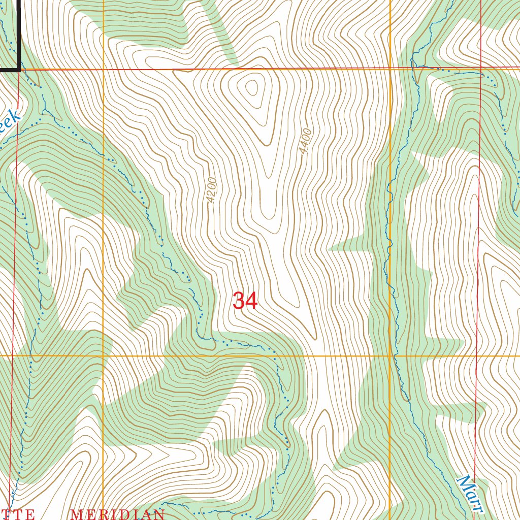 Harl Butte, OR FSTopo Map by US Forest Service - Topo | Avenza Maps