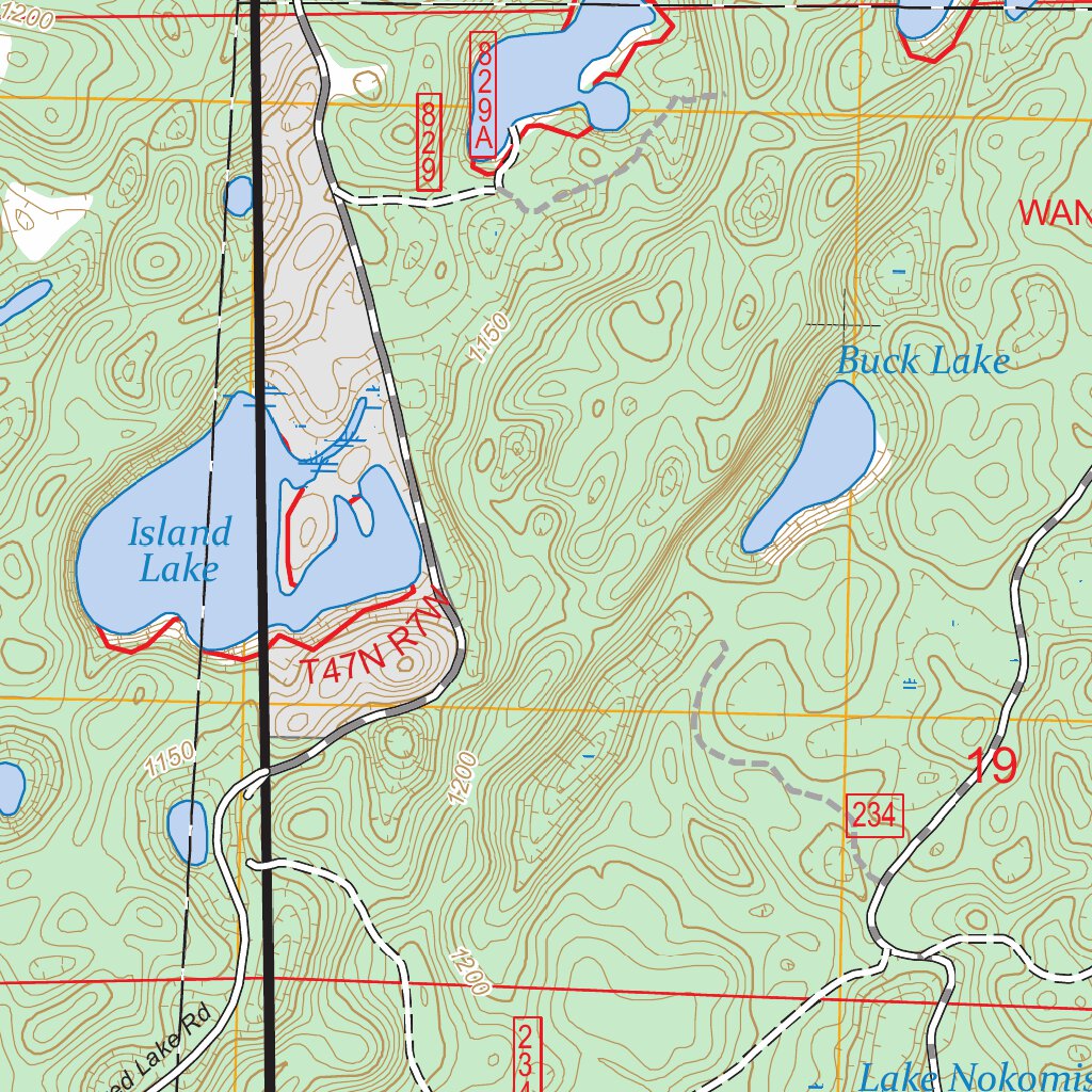 Hart Lake, WI FSTopo Map by US Forest Service - Topo | Avenza Maps