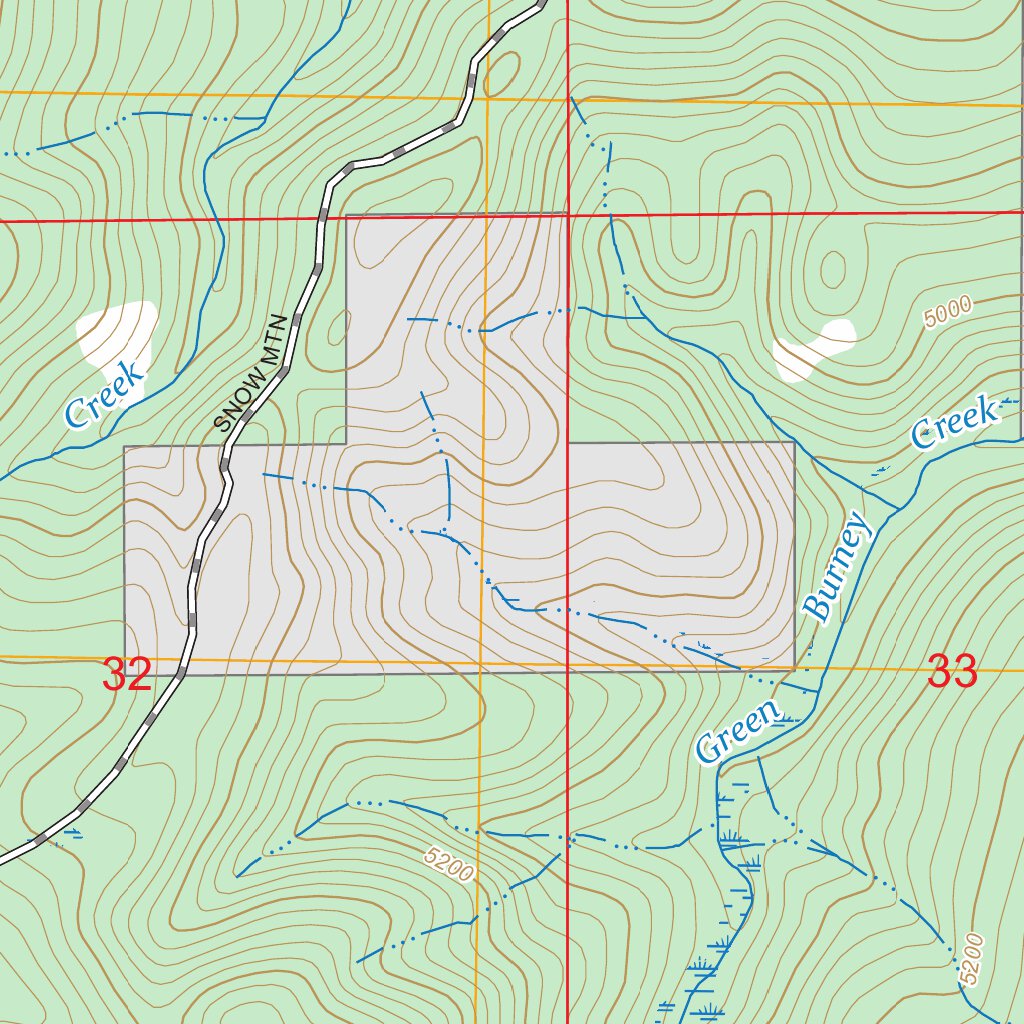 Hatchet Mountain Pass, CA FSTopo Map by US Forest Service - Topo ...