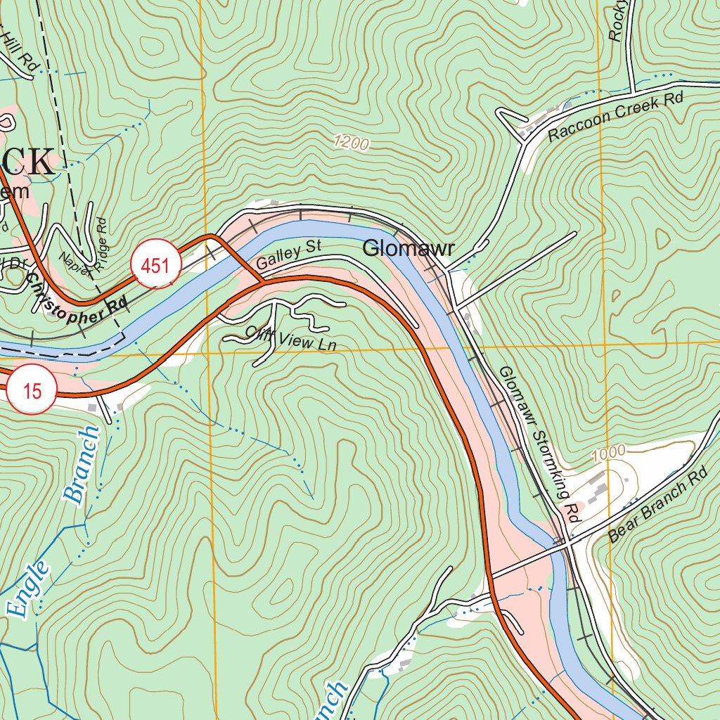 Hazard South, KY FSTopo Map by US Forest Service - Topo | Avenza Maps