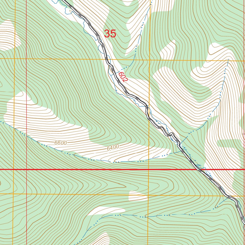 Haymaker Narrows, MT FSTopo Map by US Forest Service - Topo | Avenza Maps