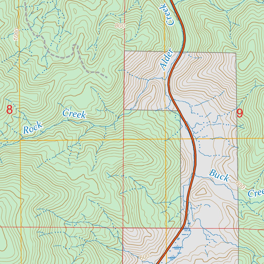 Hebo, OR FSTopo Map by US Forest Service - Topo | Avenza Maps
