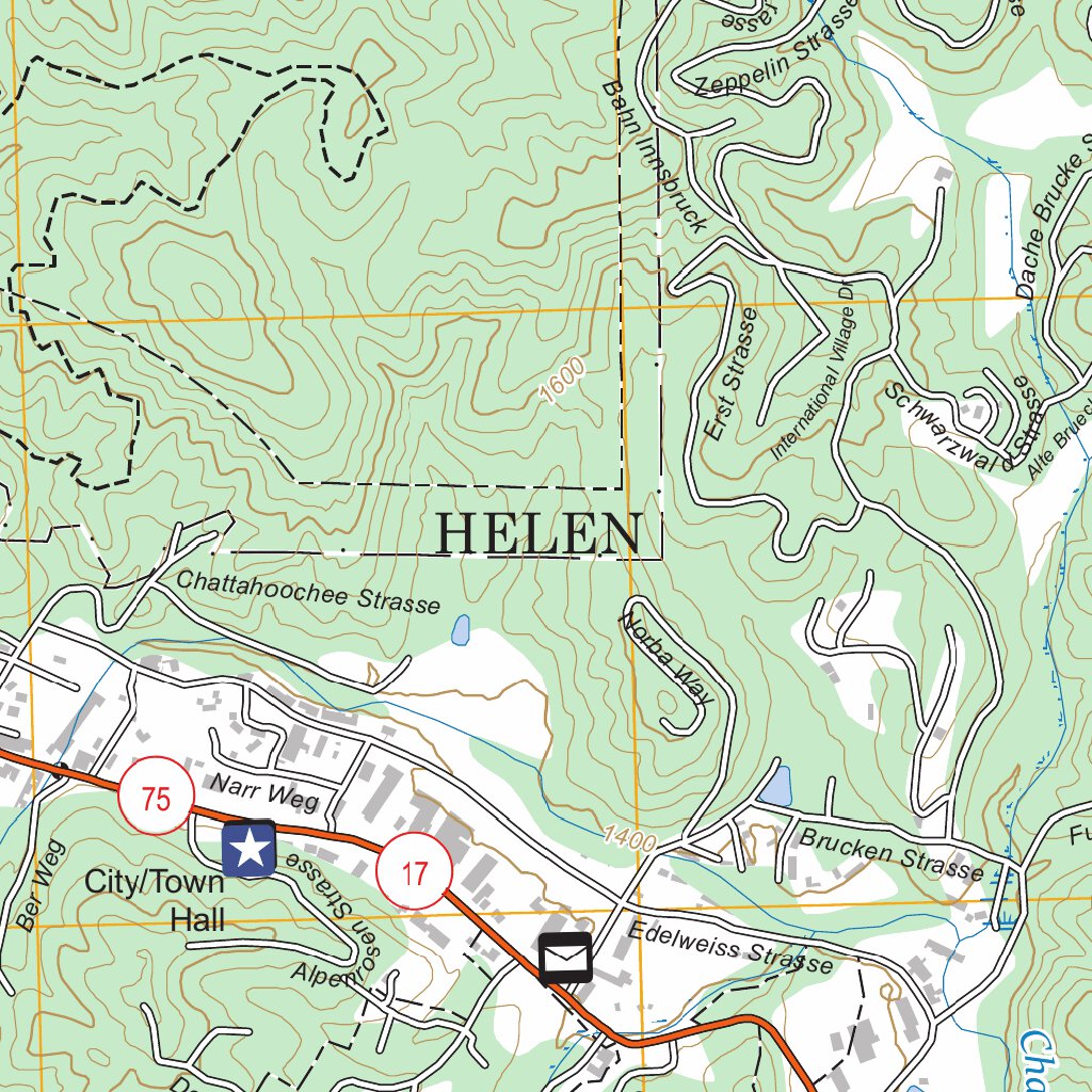 Helen, GA FSTopo Map by US Forest Service - Topo | Avenza Maps