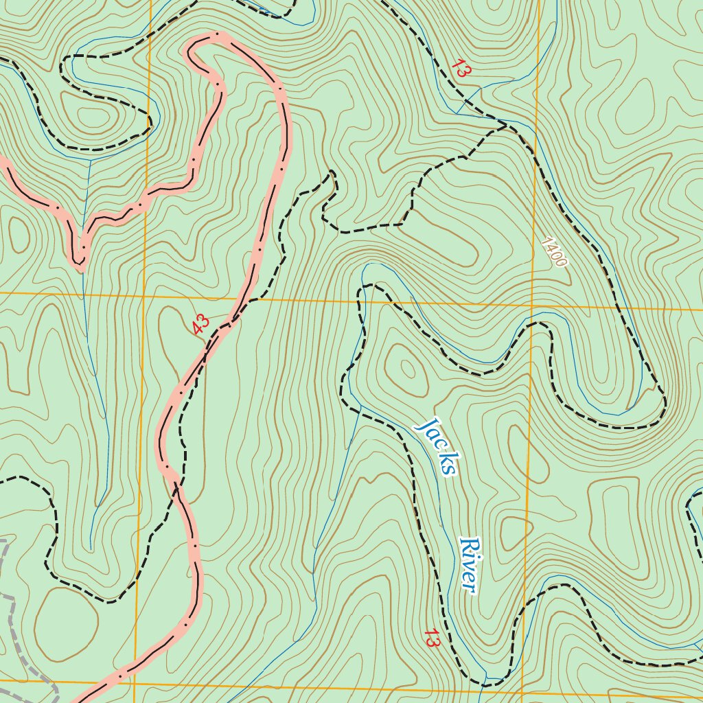 Hemp Top, GA-TN FSTopo Map by US Forest Service - Topo | Avenza Maps