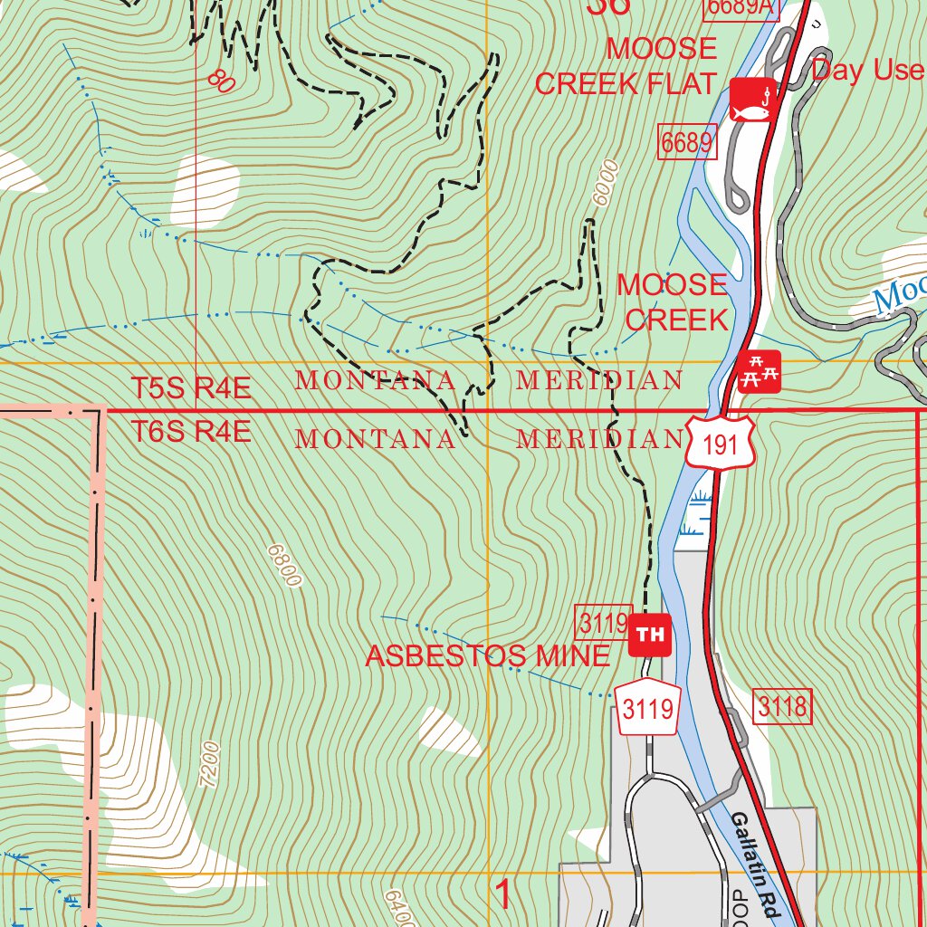 Hidden Lakes, MT FSTopo Map by US Forest Service - Topo | Avenza Maps