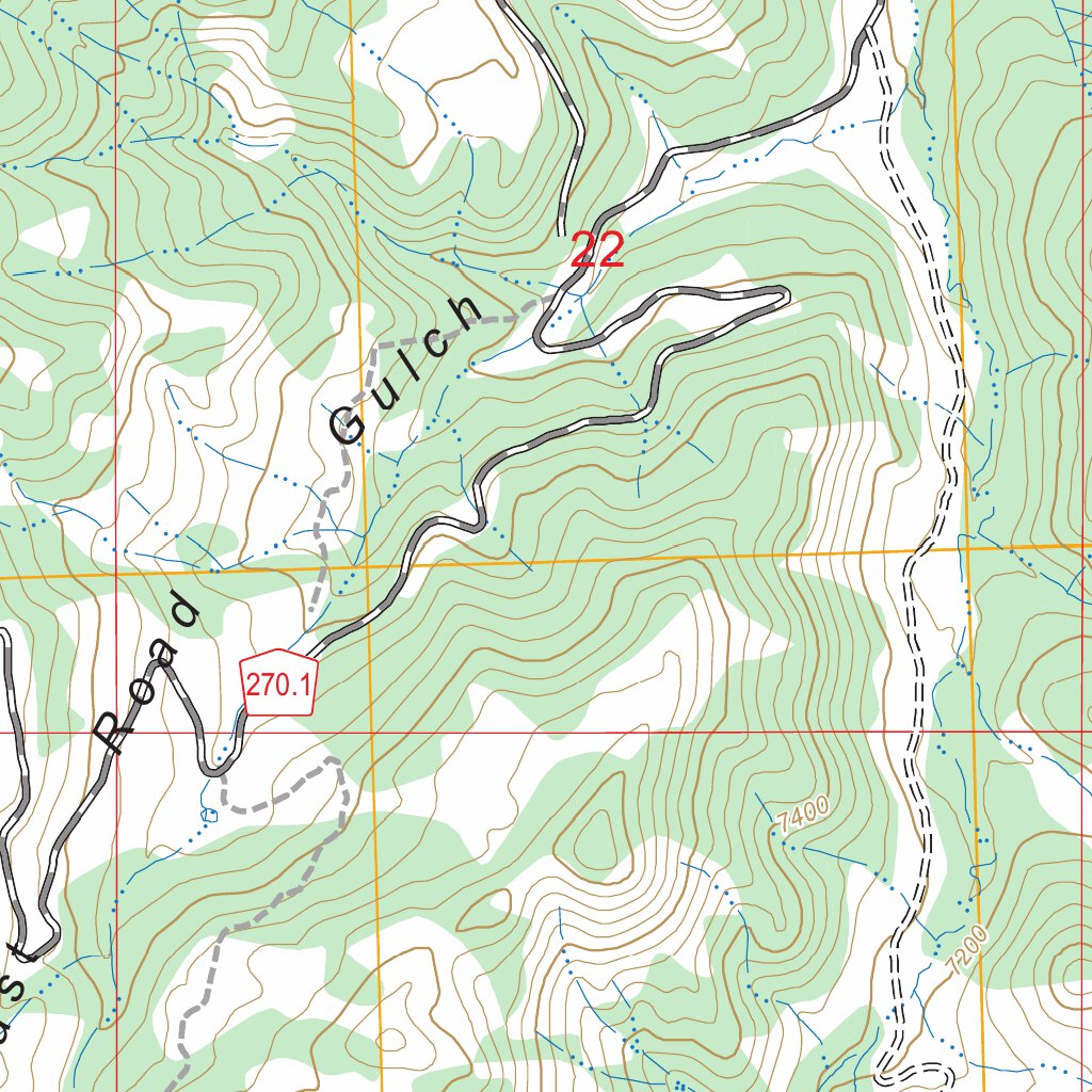 Hightower Mountain, CO FSTopo Map by US Forest Service - Topo | Avenza Maps