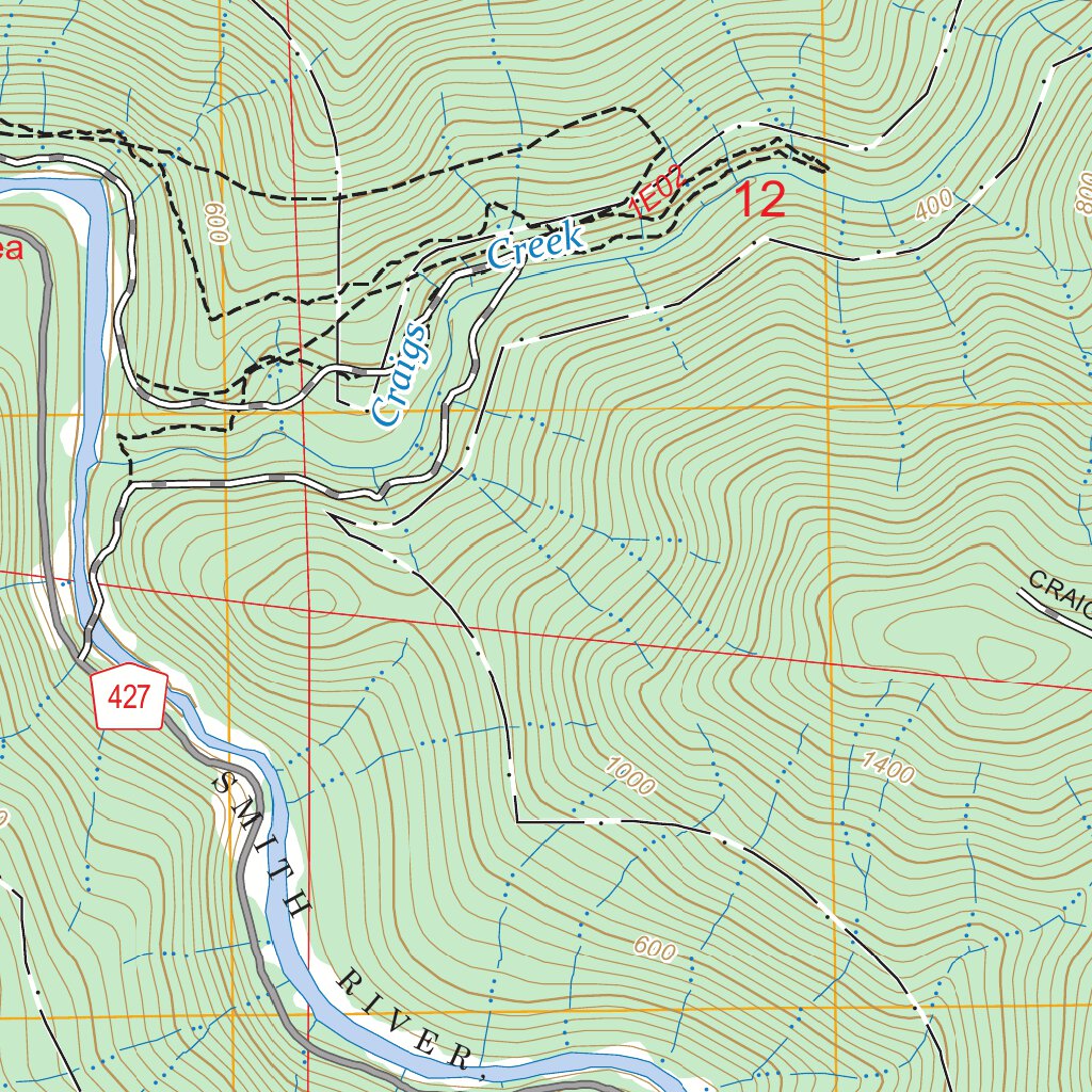 Hiouchi, CA FSTopo Map by US Forest Service - Topo | Avenza Maps