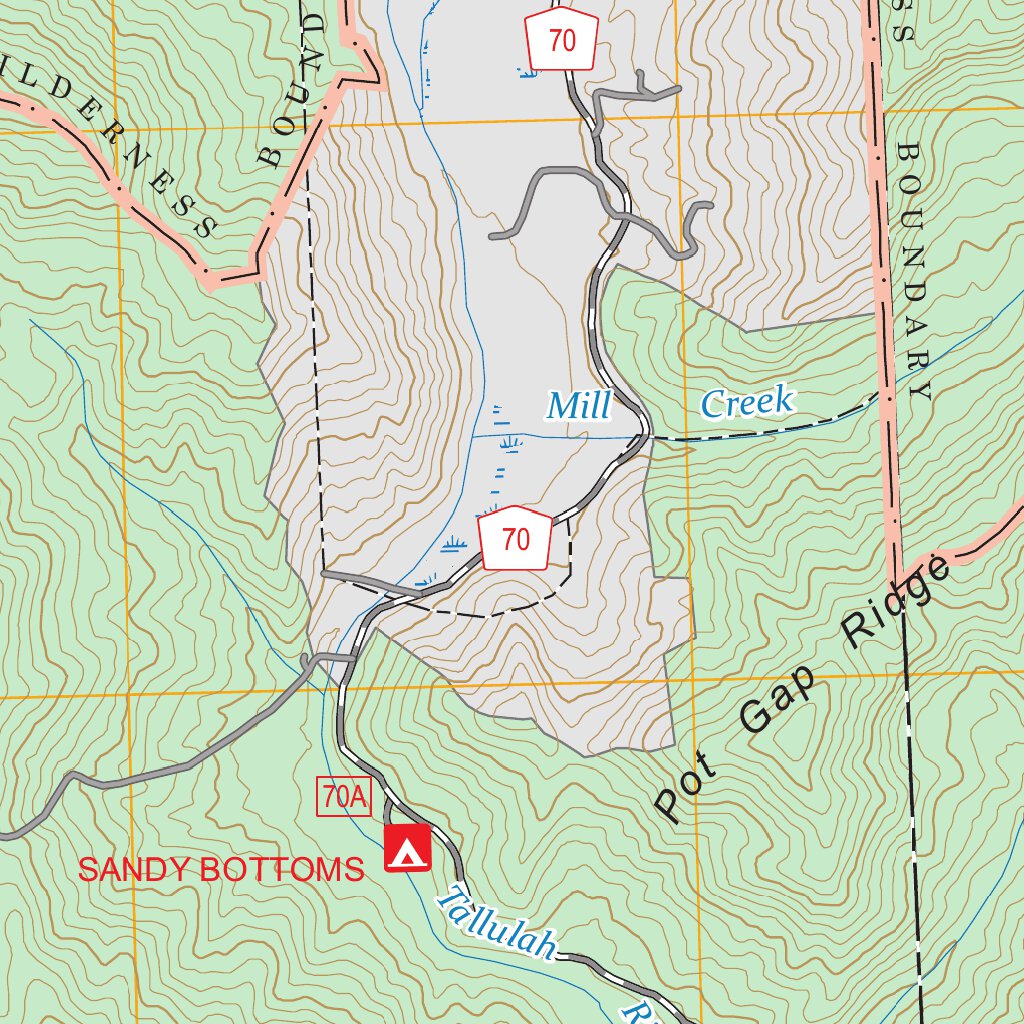 Hightower Bald, GA-NC FSTopo Map by US Forest Service - Topo | Avenza Maps