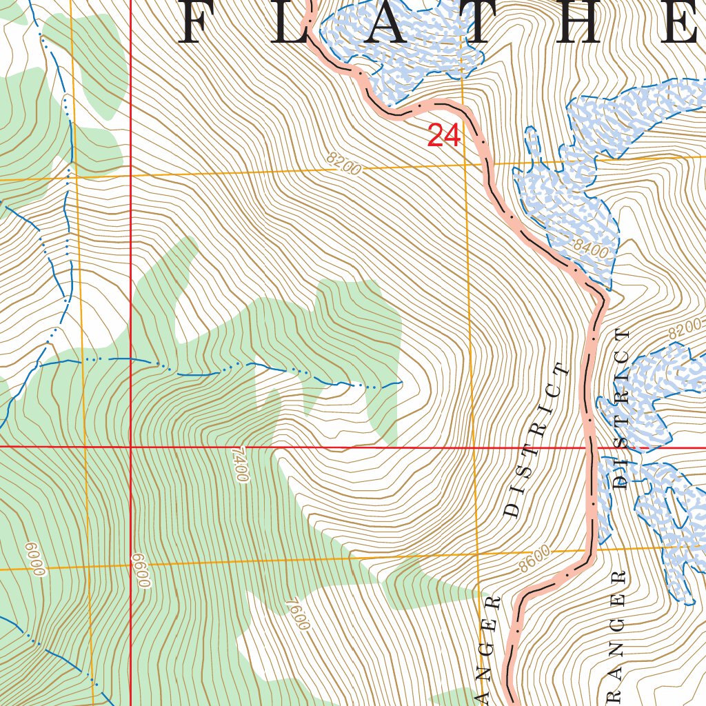 Holland Peak, MT FSTopo Map by US Forest Service - Topo | Avenza Maps