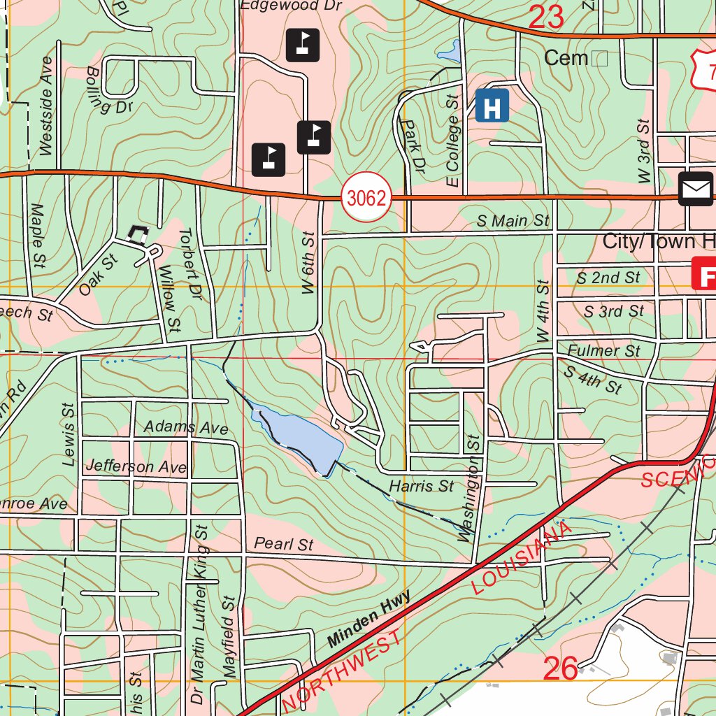 Homer, LA FSTopo Map by US Forest Service - Topo | Avenza Maps