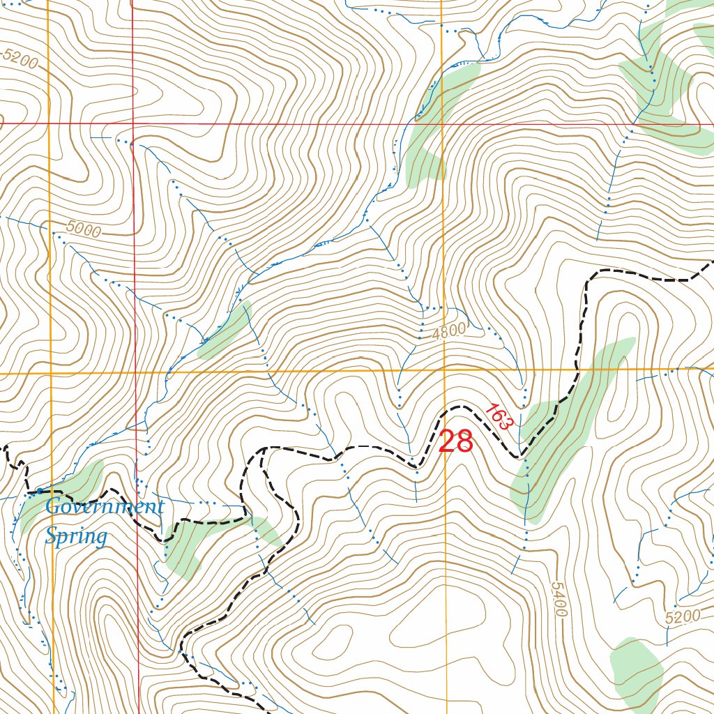 Horner Mountain, AZ FSTopo Map by US Forest Service - Topo | Avenza Maps