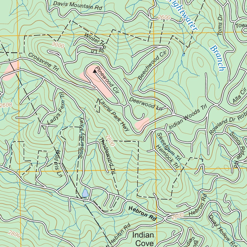 Horse Shoe, NC FSTopo Map by US Forest Service - Topo | Avenza Maps