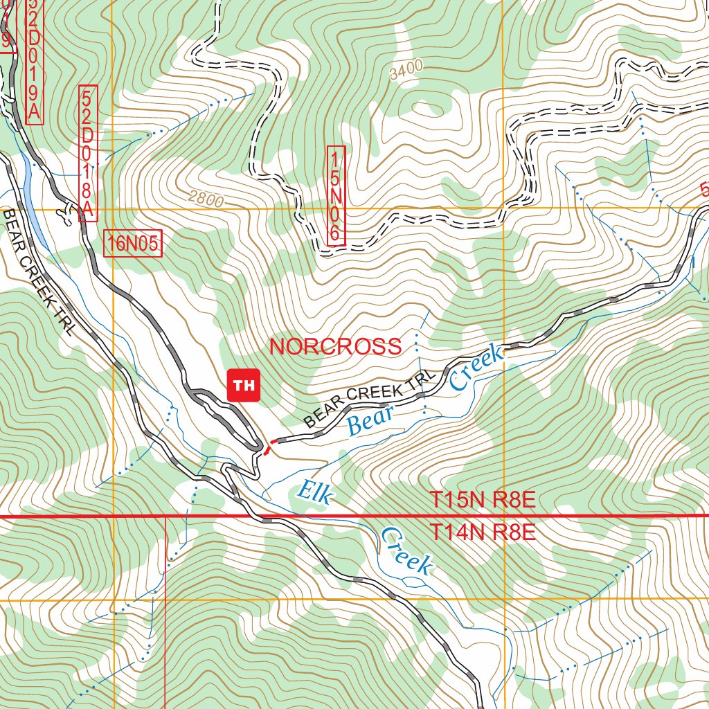 Huckleberry Mountain, CA FSTopo Map by US Forest Service - Topo ...