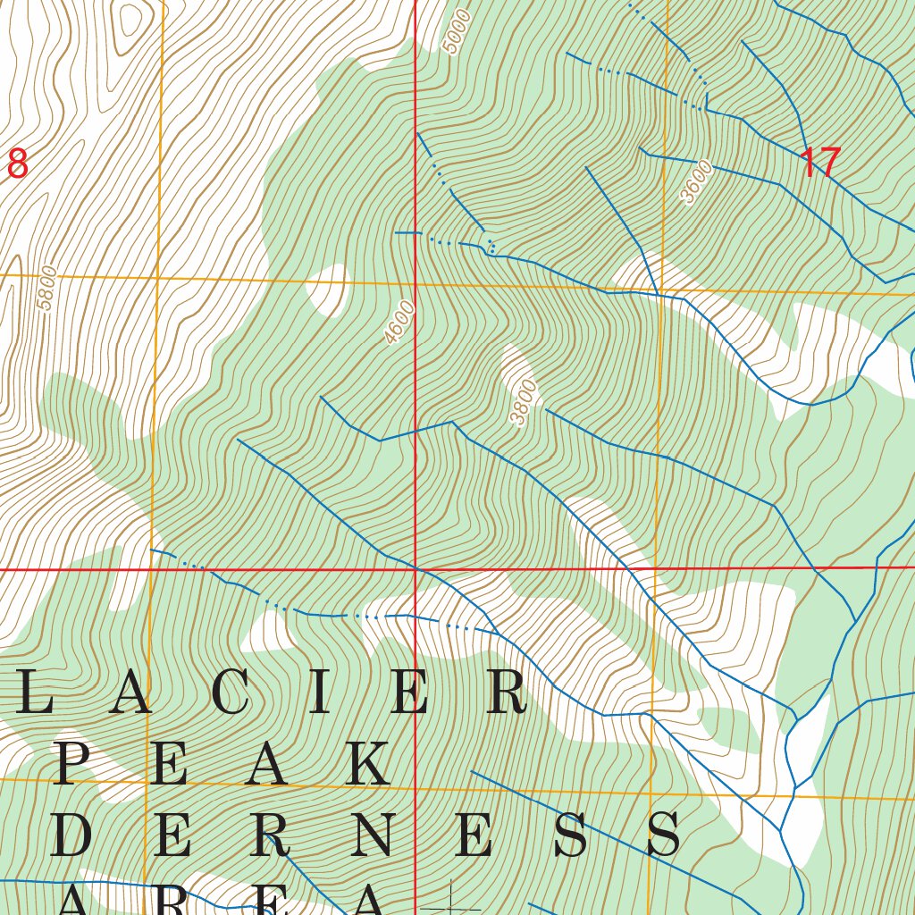 Huckleberry Mountain, WA FSTopo Map by US Forest Service - Topo ...