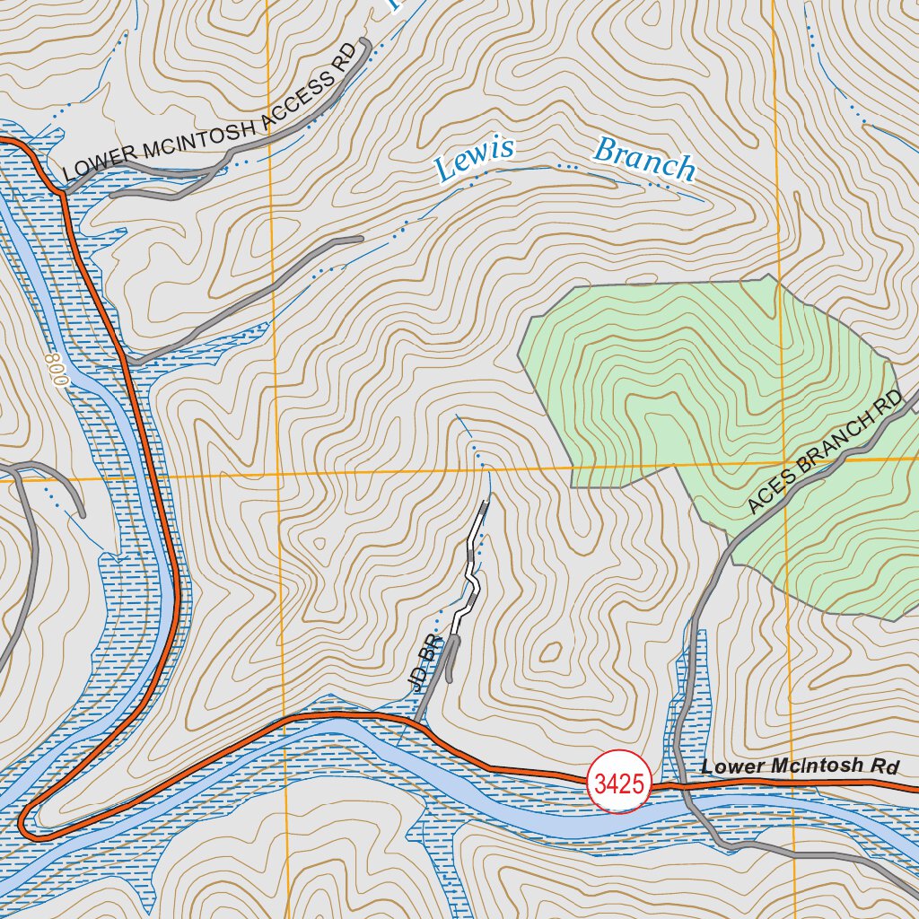 Hyden East, KY FSTopo Map by US Forest Service - Topo | Avenza Maps