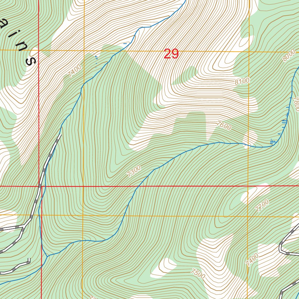 Ibex Mountain, MT FSTopo Map by US Forest Service - Topo | Avenza Maps
